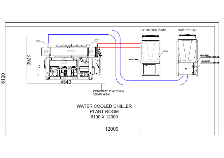 Water Cooled Chiller System Layout | PDF