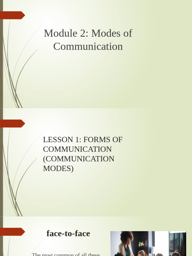 Understanding Communication Modes | PDF