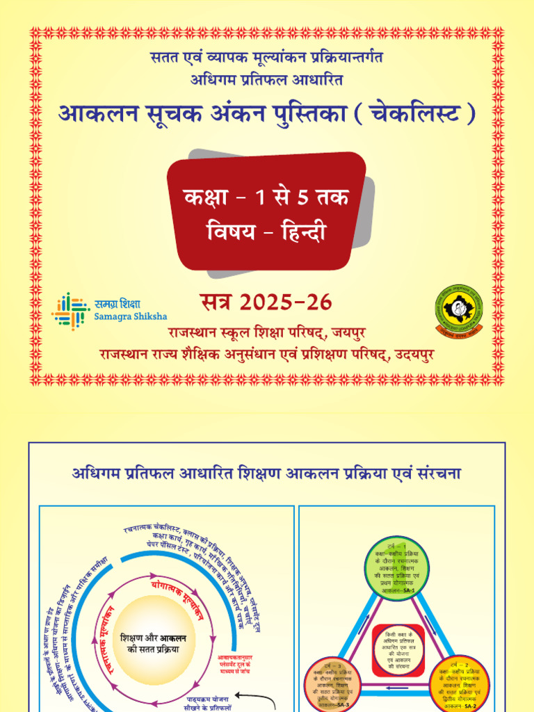Checklist Hindi 1-5 | PDF