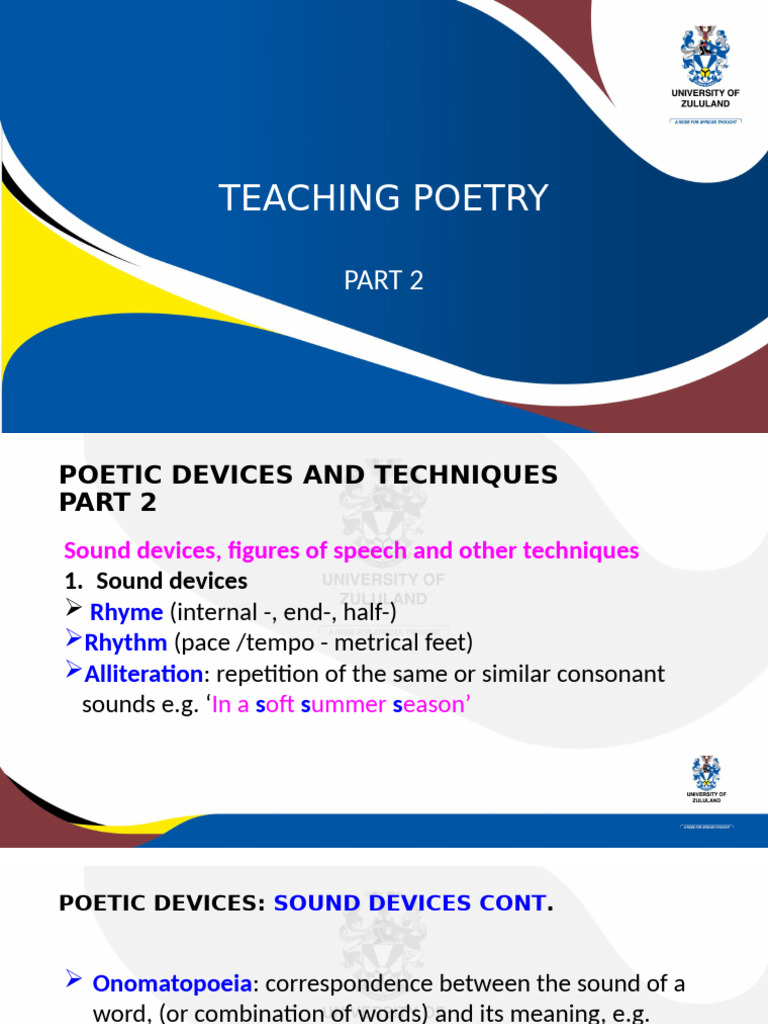 Poetic Devices and Techniques Explained | PDF | Poetry | Sonnets