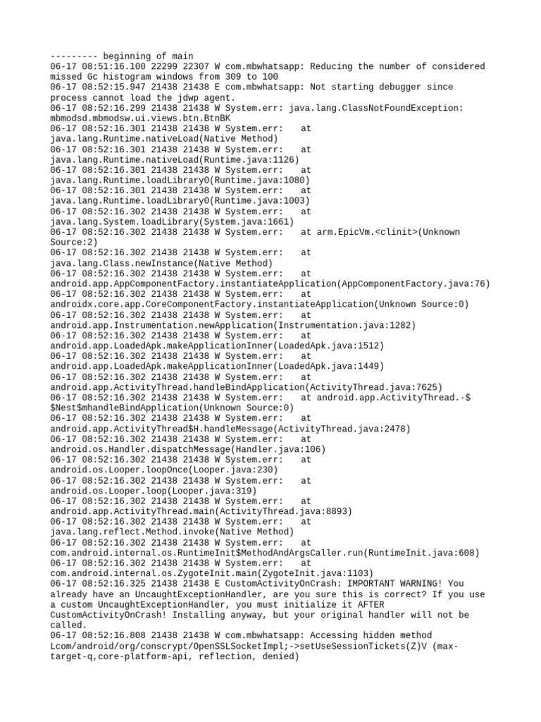 Logcat | PDF | Java (Programming Language) | Android (Operating System)