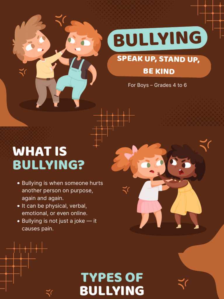 Understanding Bullying for Boys 4-6 | PDF