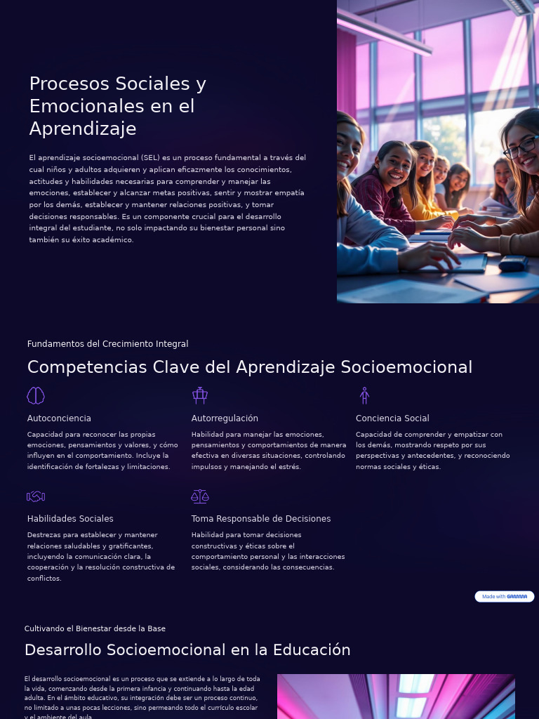 Aprendizaje Socioemocional en Educación | PDF | Las emociones | Sicología