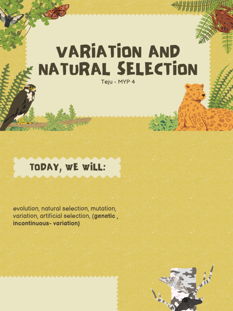 Variation and Natural Selection | PDF | Conservation Biology | Pollination
