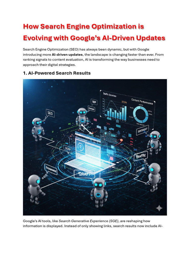 How Search Engine Optimization Is Evolving With Google's AI-Driven ...