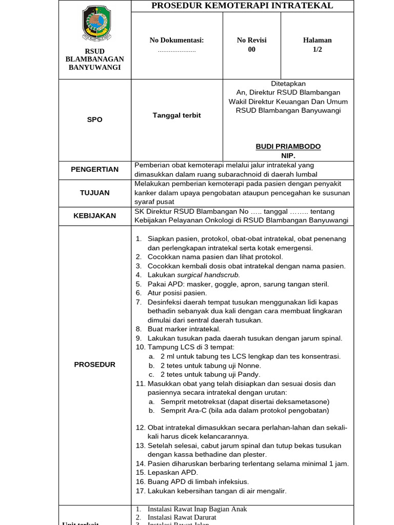 Kemo Intratekal | PDF