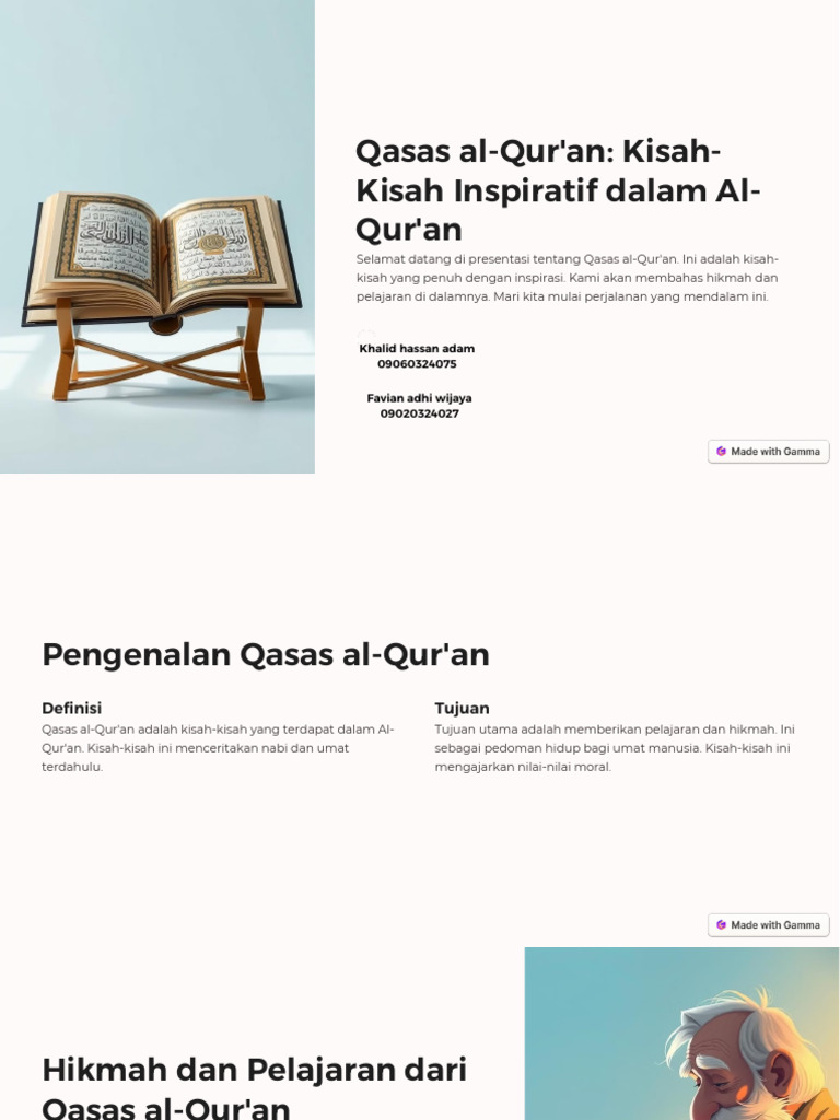Qasas Al Quran Kisah Kisah Inspiratif Dalam Al Quran.pdf 20250207 163327 ٠٠٠٠ | PDF
