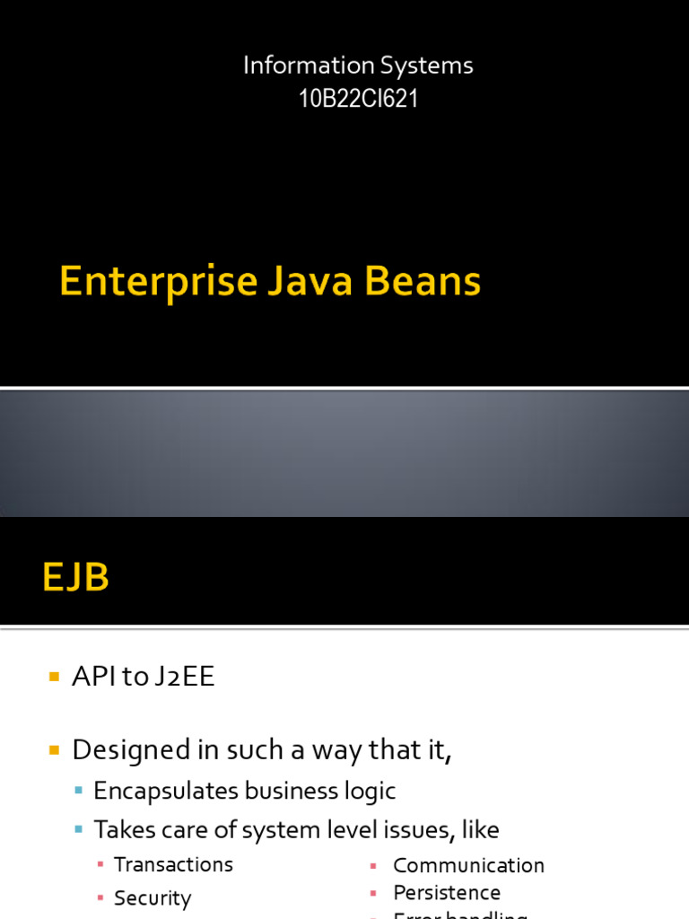12 - EJB Intro | PDF | Computer Programming | Computing