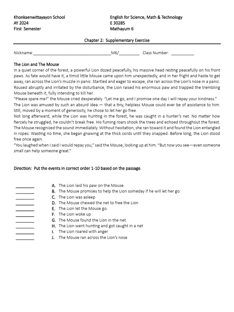 Chaapter2 Supplementary Exercise | PDF