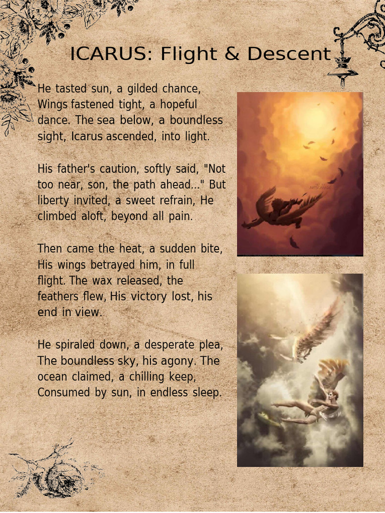 Icarus: A Poem of Flight and Fall | PDF