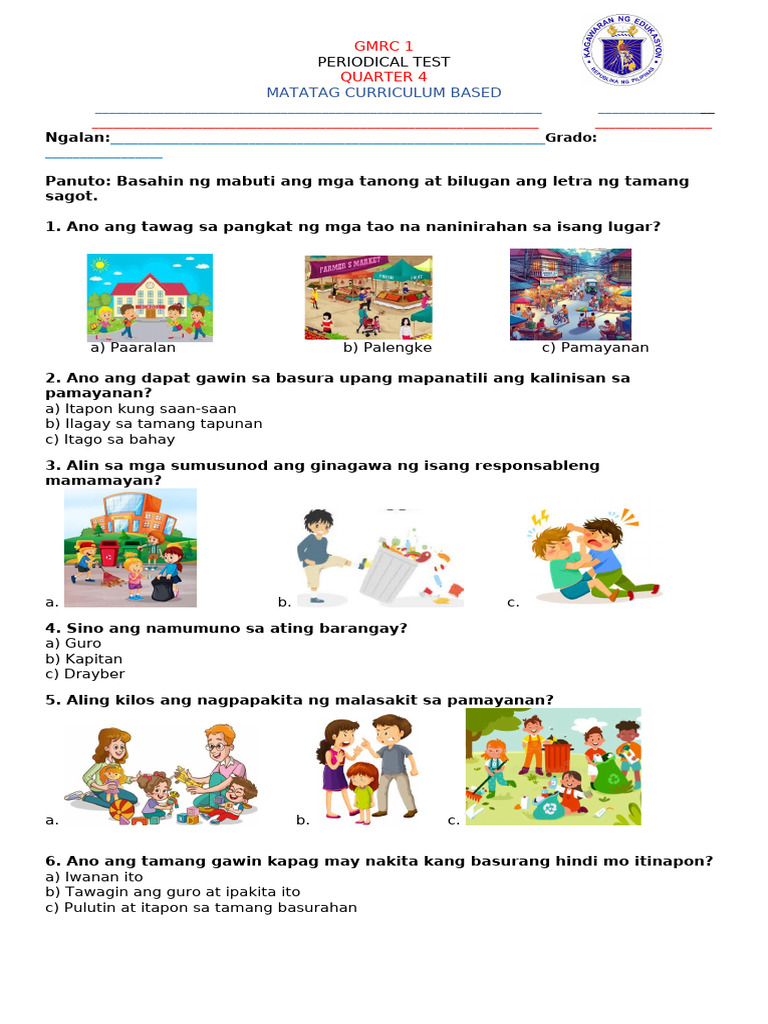 GMRC 4TH PT | PDF