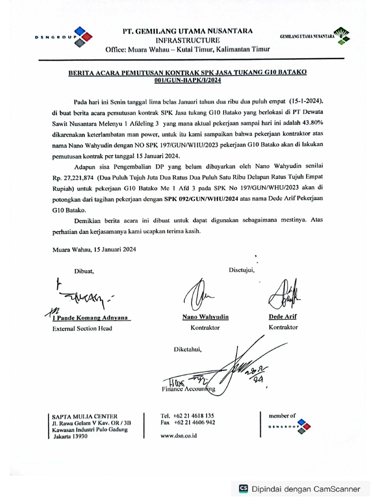 001 Bapk g10 To Dede Arif | PDF