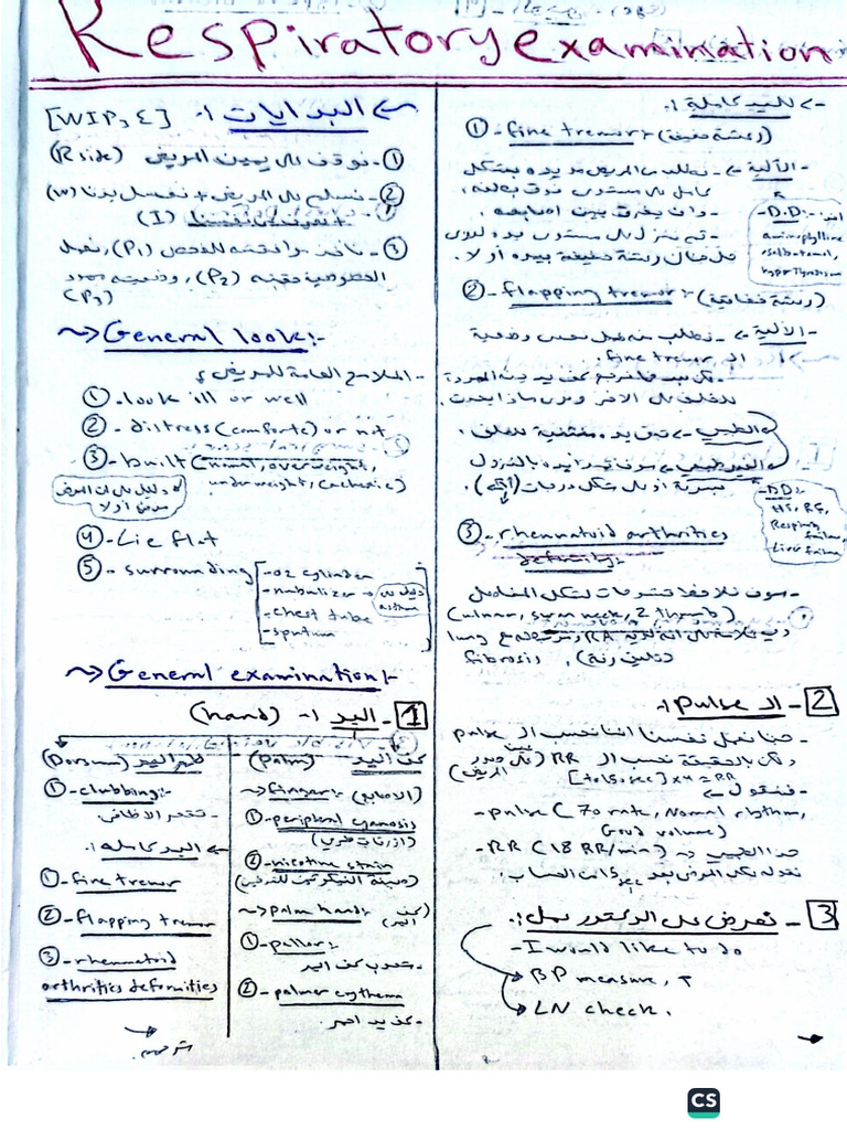 Respiratory Examination | PDF