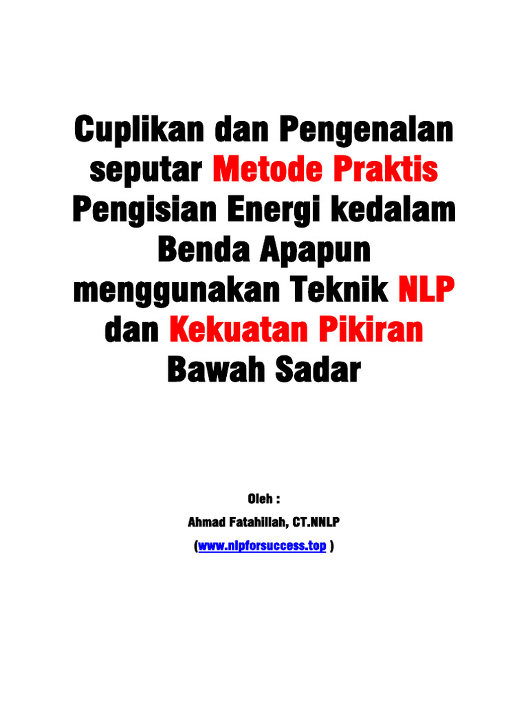 Pengenalan Pengisian Energy | PDF