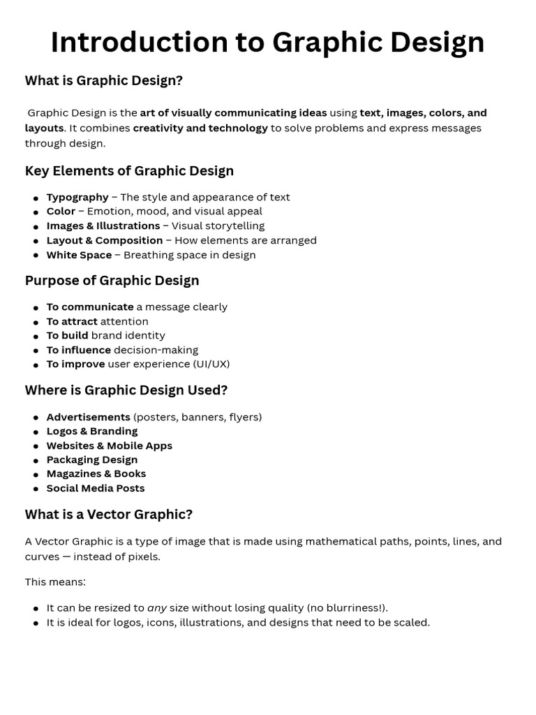 Graphic Design Basics: Vectors vs. Rasters | PDF | Graphic Design ...