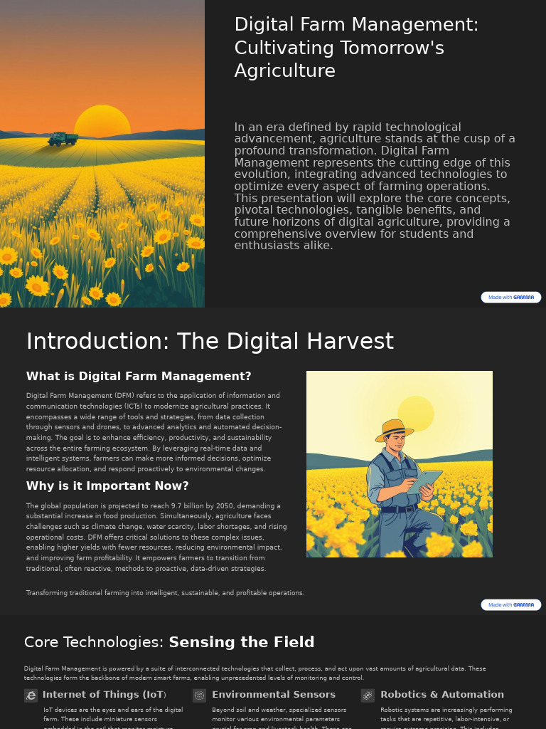 Digital Farm Management Revolution | PDF | Agriculture | Artificial ...
