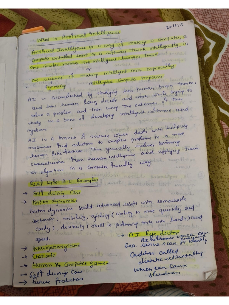 Handwritten AI Notes | PDF