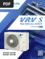 Daikin VRV X Outdoor Unit Specifications | PDF | Temperature | Home ...