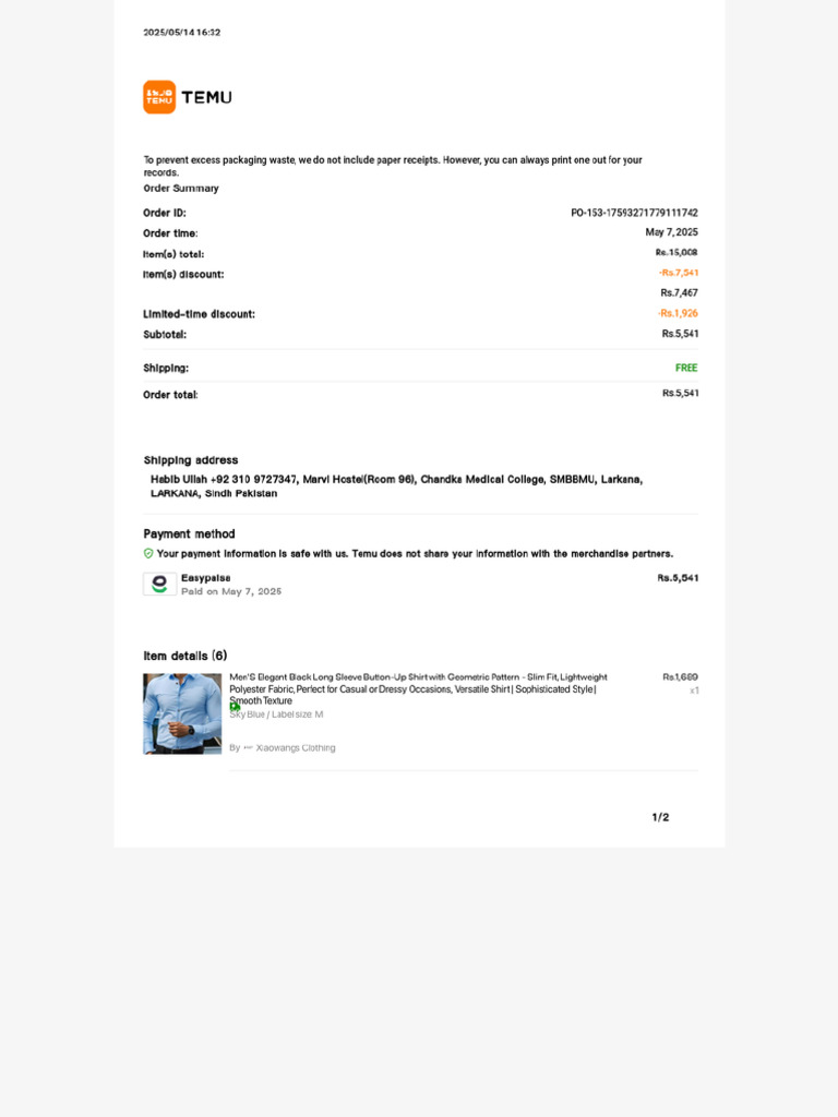 Temu Web Document | PDF