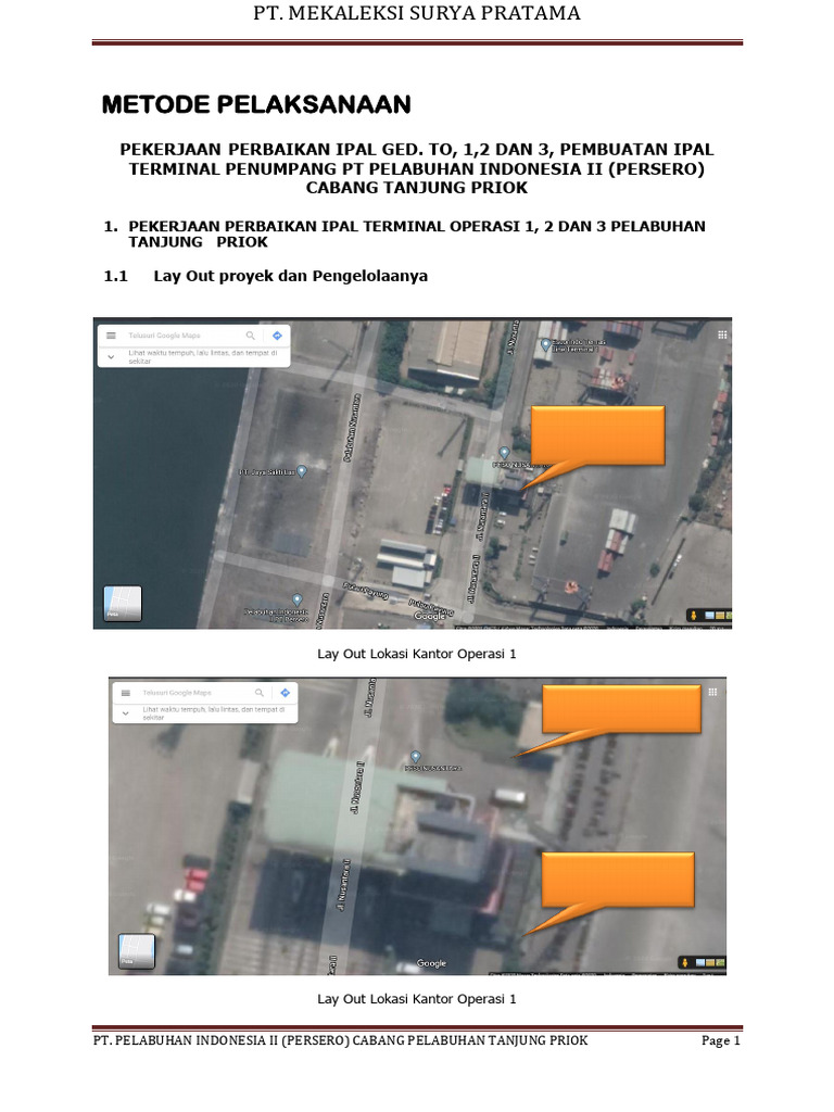 3.2 Metode Pelaksanaan Ipal PT Mekaleksi Surya Pratama | PDF