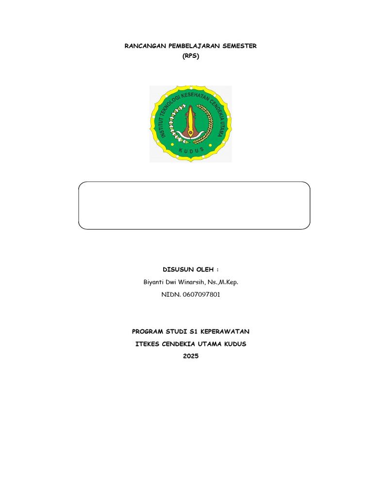 RPS Ilmu Biomedik Dasar 2025 1 | PDF