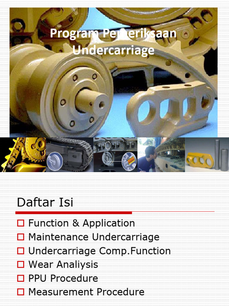 Program P2U untuk Perawatan Undercarriage | PDF