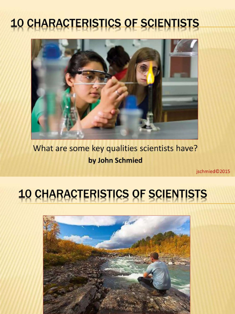 Characteristic of A Scientist | PDF