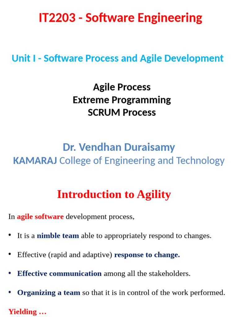 Agile Process and Extreme Programming | PDF | Agile Software Development | Scrum (Software ...