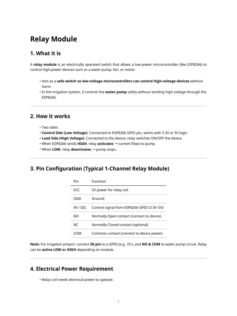 Relay Module Intro | PDF | Relay | Switch