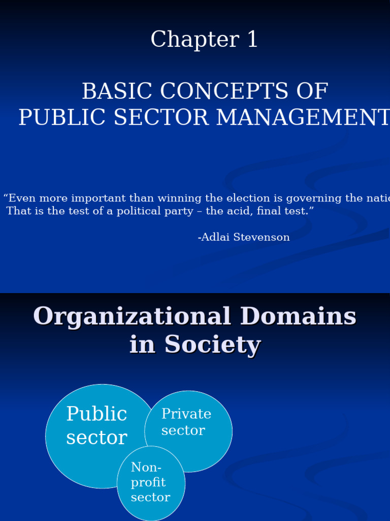 Public Sector Management Basics | PDF | Nonprofit Organization ...