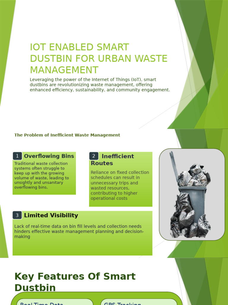 IoT Smart Dustbins for Waste Management | PDF | Waste Management ...