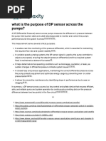 Chilled Water Differential Pressure Sensor Guide | PDF | Pump ...
