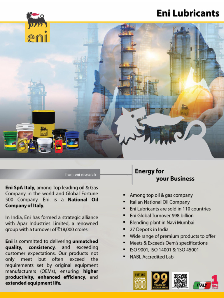 Eni Product Range SP | PDF