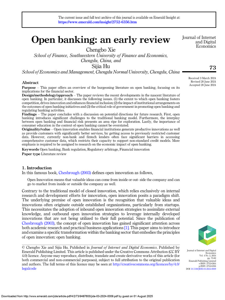 Open Banking: Impacts and Innovations | PDF | Banks | Financial Technology