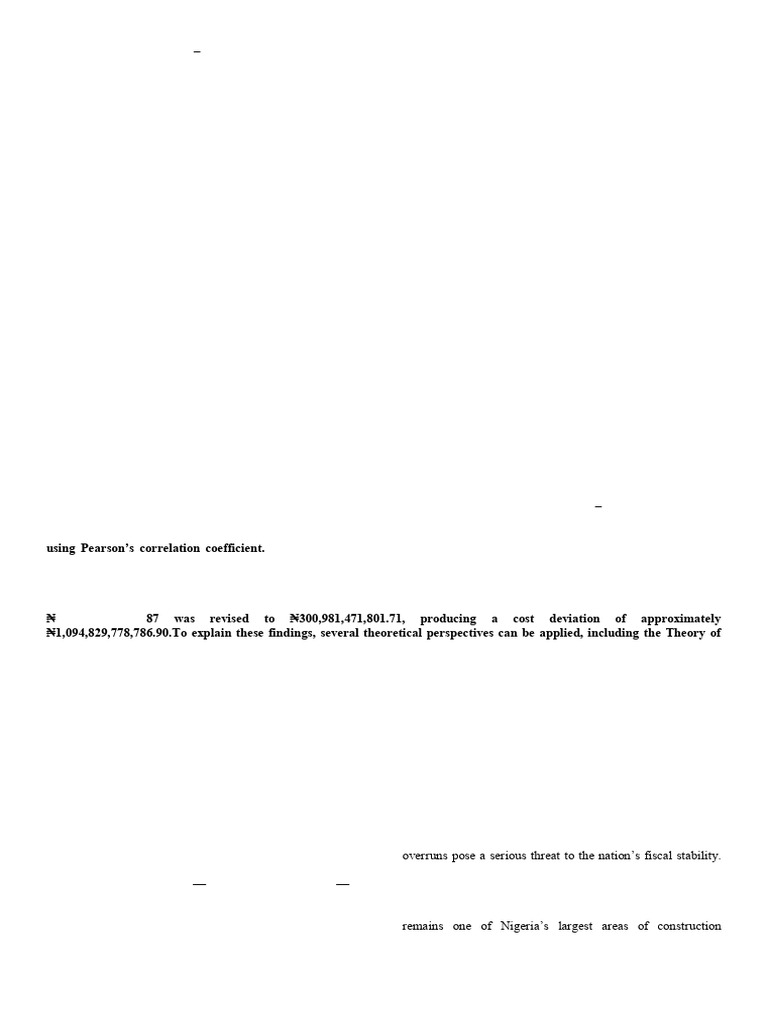 A Framework For Mitigating Federal Highway Project Cost Overrun Effects in South East, Nigeria ...
