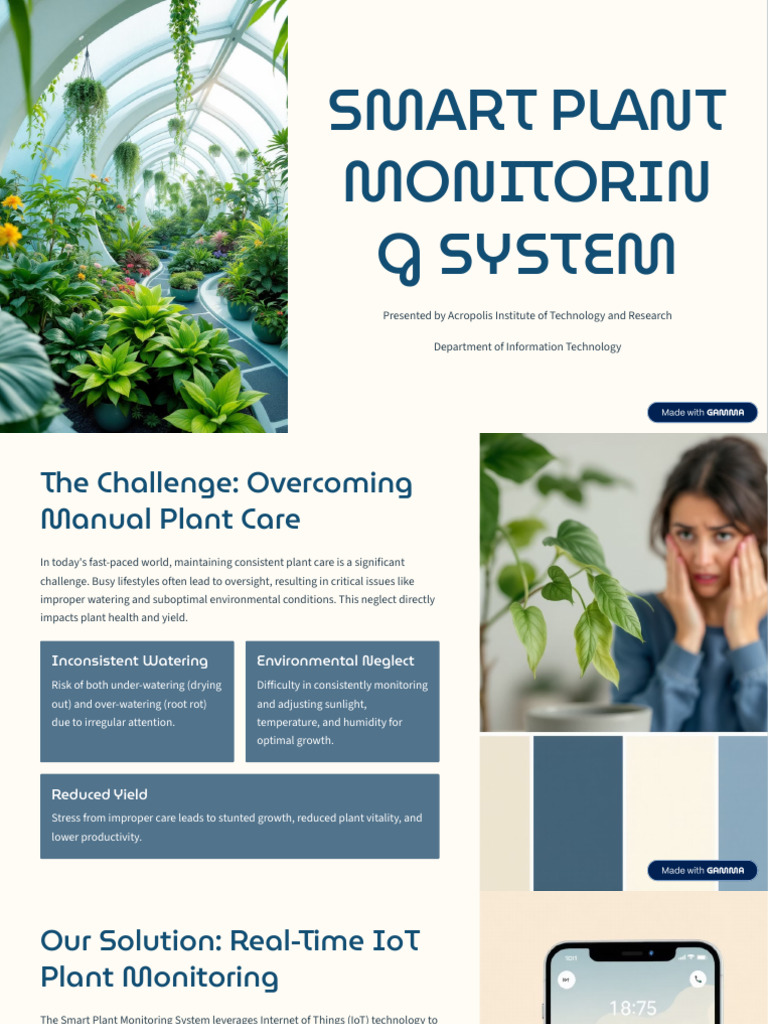 Cost-Effective Smart Plant Monitoring System | PDF | Internet Of Things ...