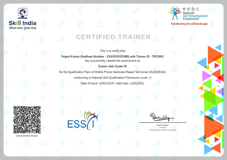 TR15002 - ToT Certificate | PDF