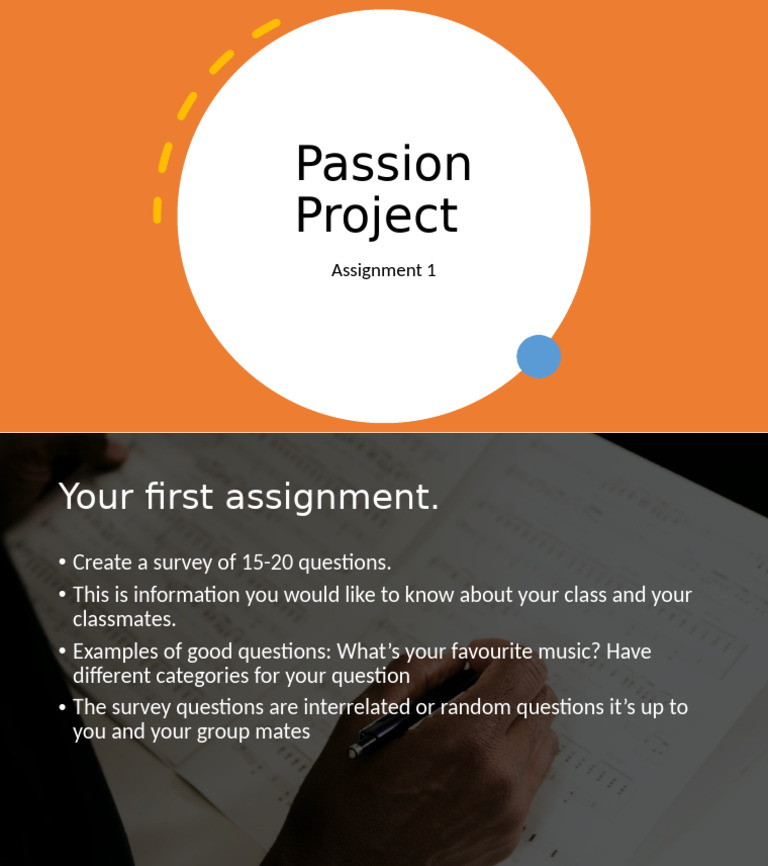 Passion Project Assignment 1 | PDF