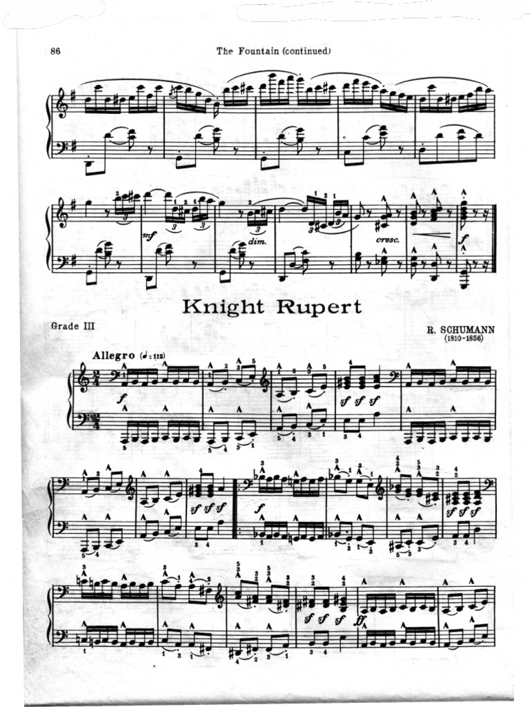 Knight Rupert by R. Schumann | PDF