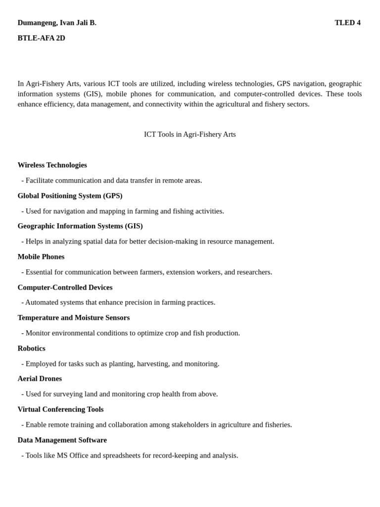 ICT Learning Activities | PDF