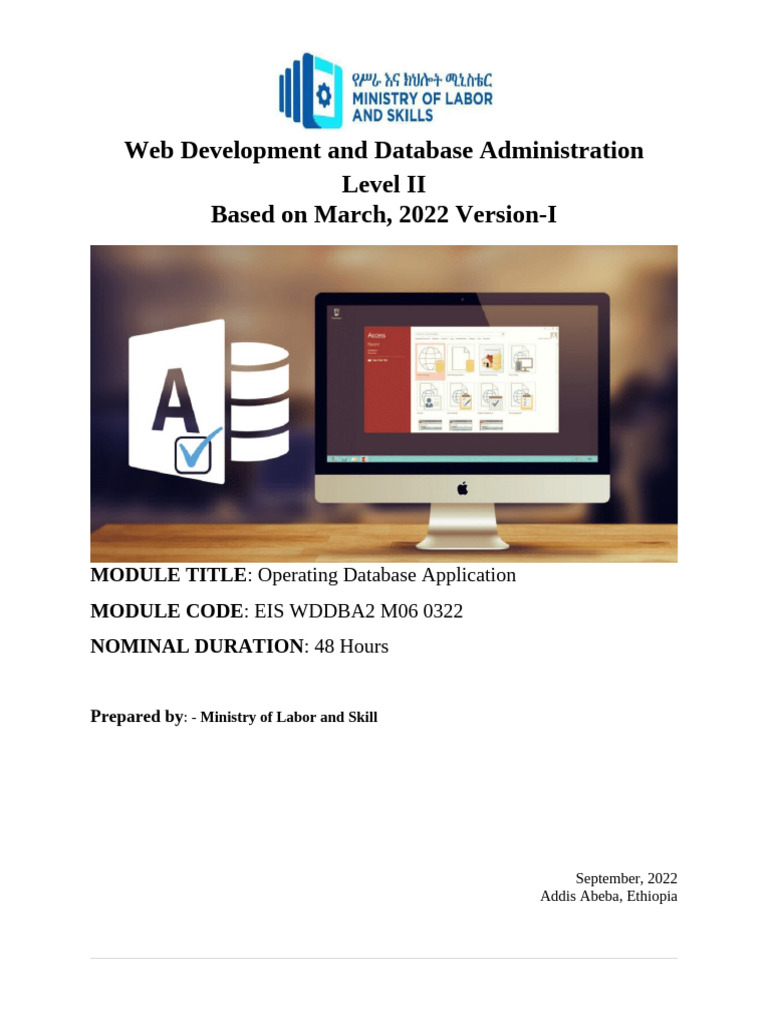 Module 06 Operate Database Application Yinebeb | PDF | Databases ...