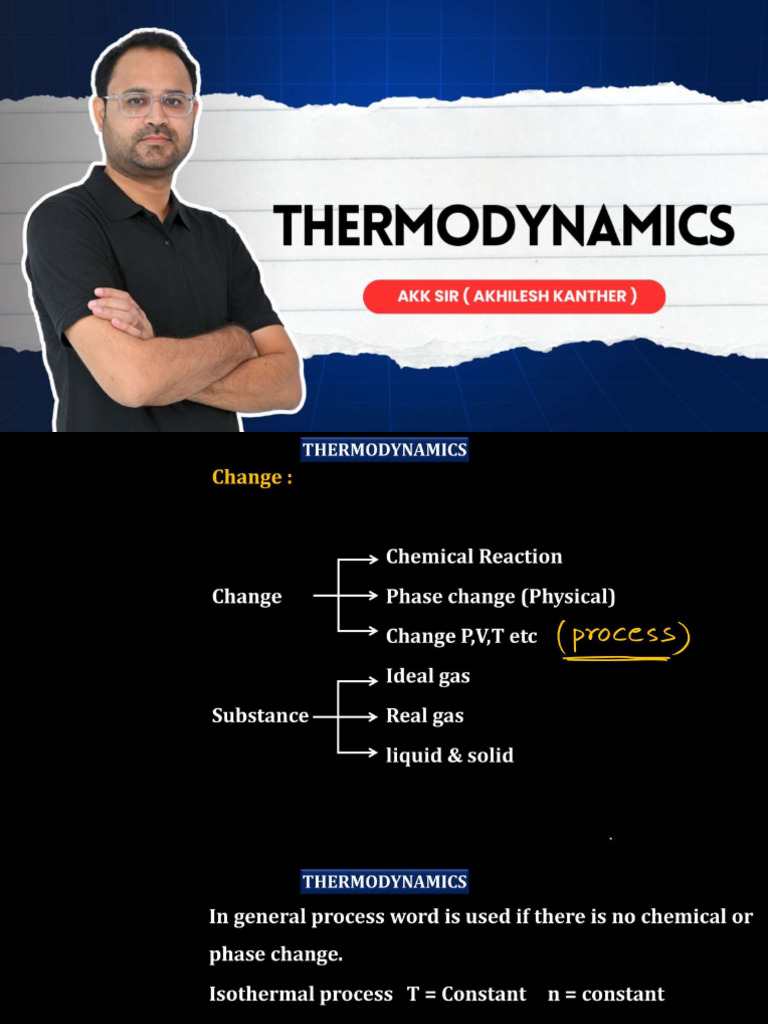 Thermodynamics-1 - L-03 (Class Notes) - Reversible and Irreversible ...