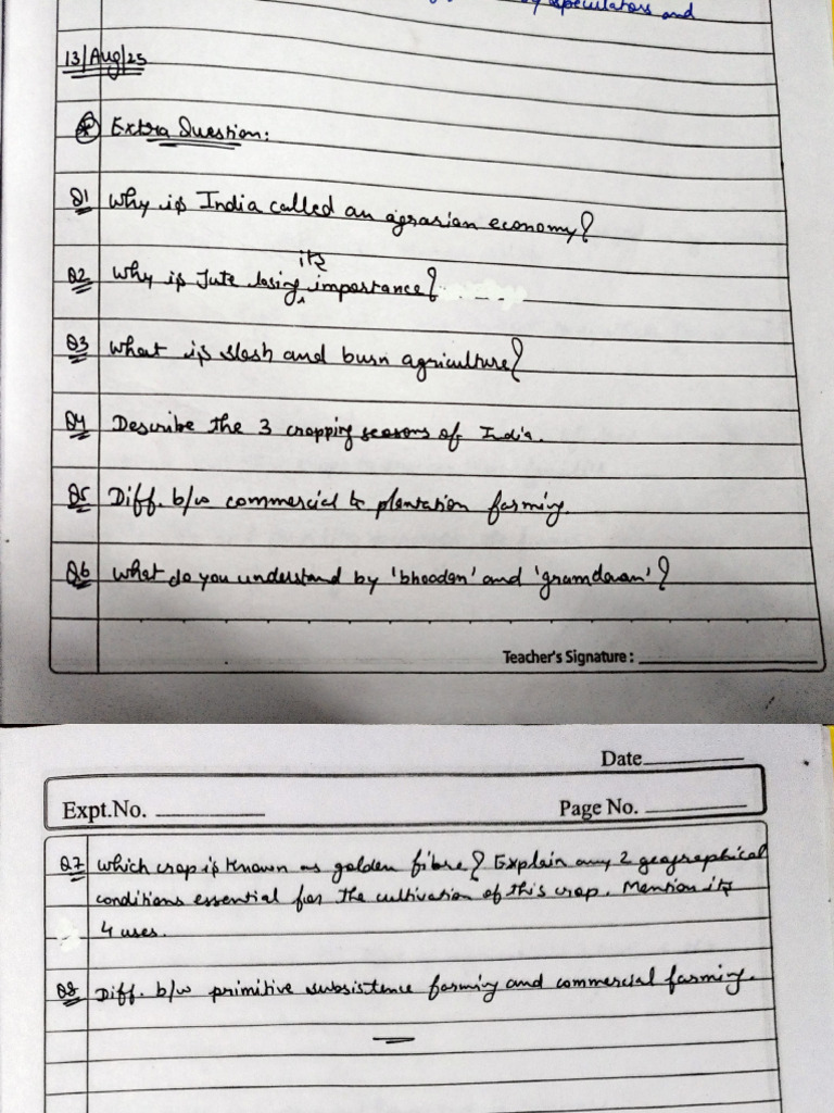 Agriculture Extra Questions | PDF