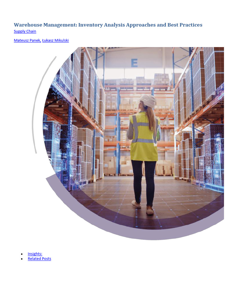Inventory Analysis Best Practices in Warehousing | PDF | Inventory ...