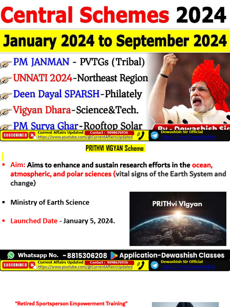 3.central Scheme Current Affairs 2024 | PDF | Government Of India ...