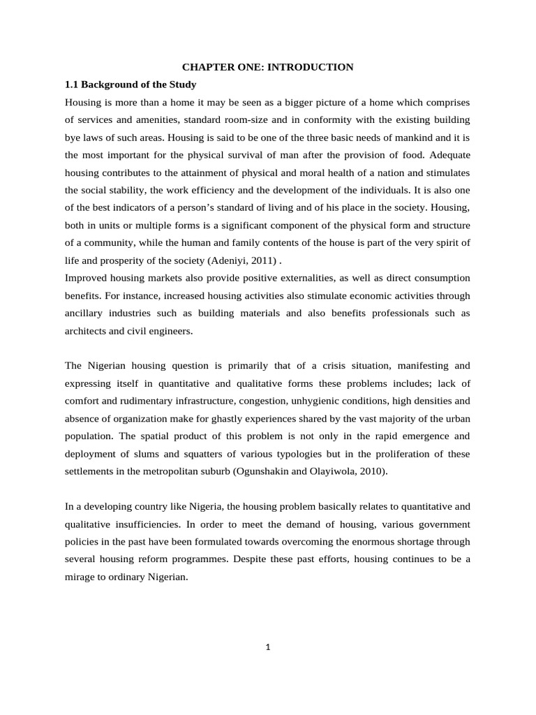 Introduction Housing Original 1 | PDF | Economies