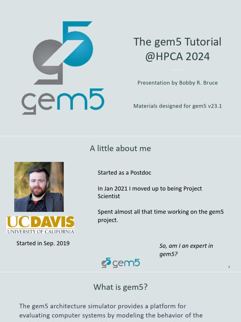Gem5 Tutorial Hpca 2024 Slides | PDF | C++ | Cpu Cache