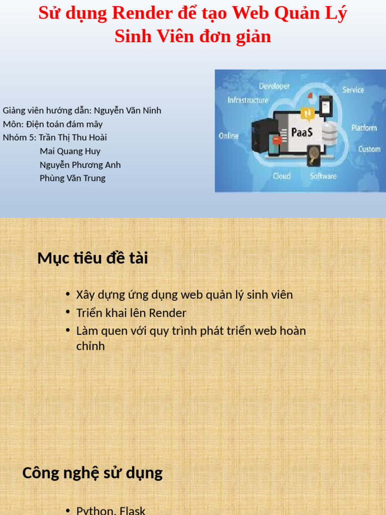 QuanLySinhVien Render | PDF