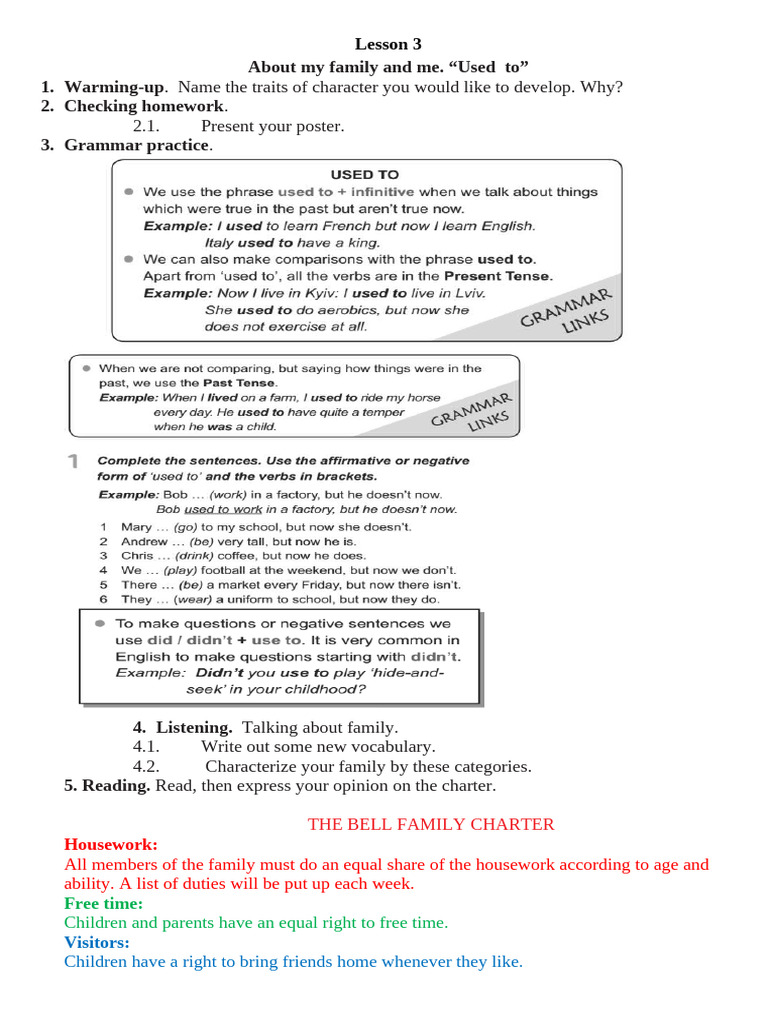 Family Dynamics and Responsibilities Guide | PDF