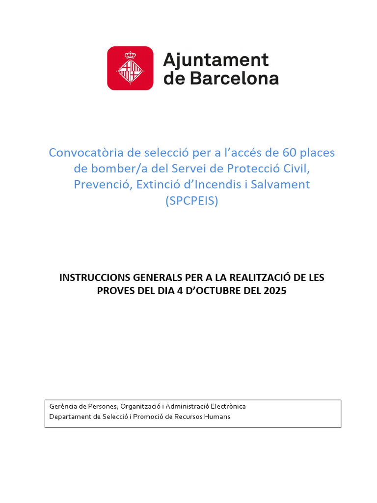 Instruccions Aspirants BOM 2025 | PDF